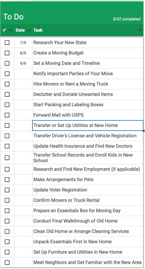 The Ultimate Checklist for Moving Out of State: Step-by-Step Guide for ...